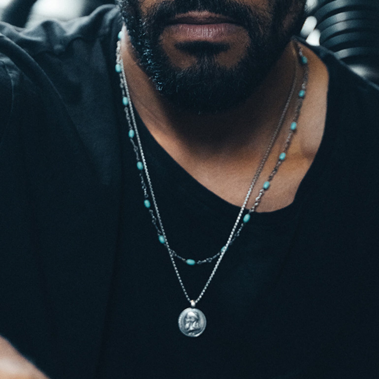 Sterling Silver Turquoise Twisted Cable Chain Necklace – Degs & Sal